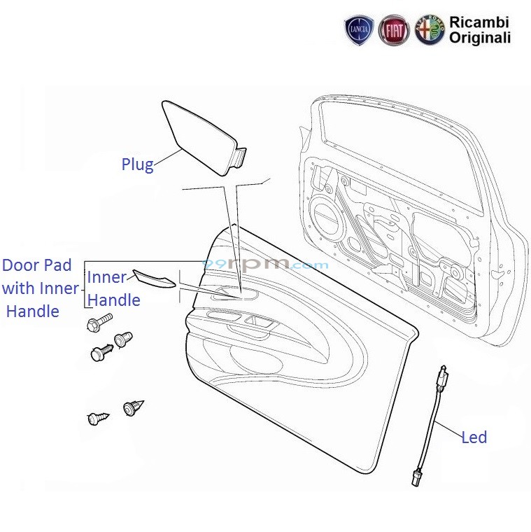 FIAT Linea 1.4 Fire: Door Pad Front Right