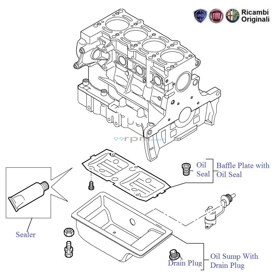 FIAT Punto 1.3 MJD: Oil Sump