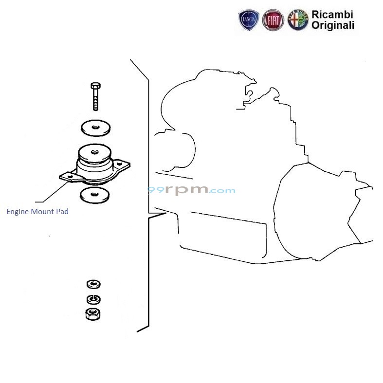 FIAT Uno 1.2 petrol: Engine Mount