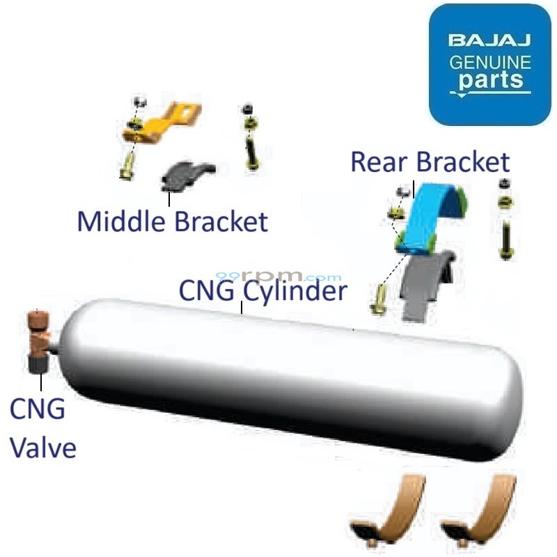 Bajaj Freedom 125 NG04 (2024-25): CNG Cylinder