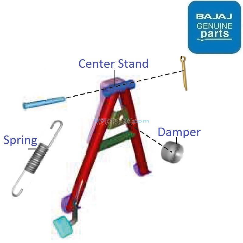 Bajaj CT110X: Main Center Stand