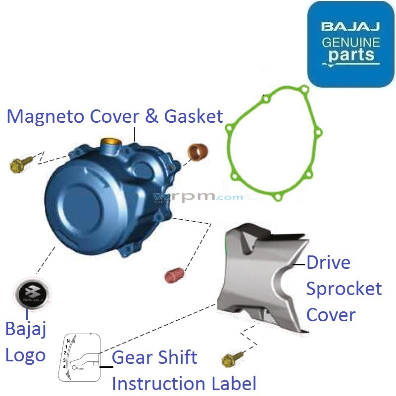 Bajaj CT110X: Magneto Cover