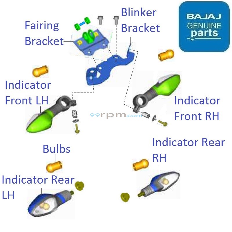 Bajaj Discover 125UG BS4 (2018-20): Indicators