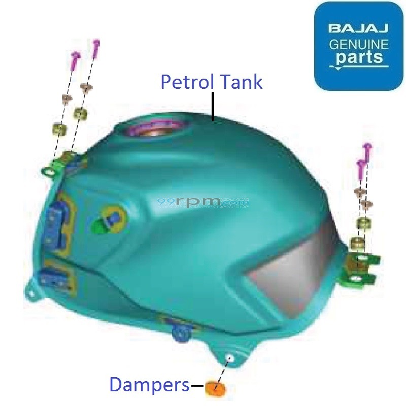 Bajaj Pulsar N160 (Single ABS, 2022-23): Fuel Tank