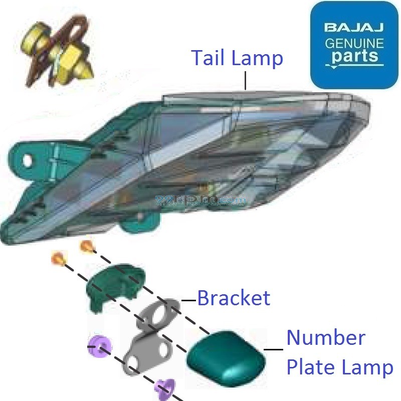 Bajaj Pulsar NS125 (2021-22): Tail Lamp