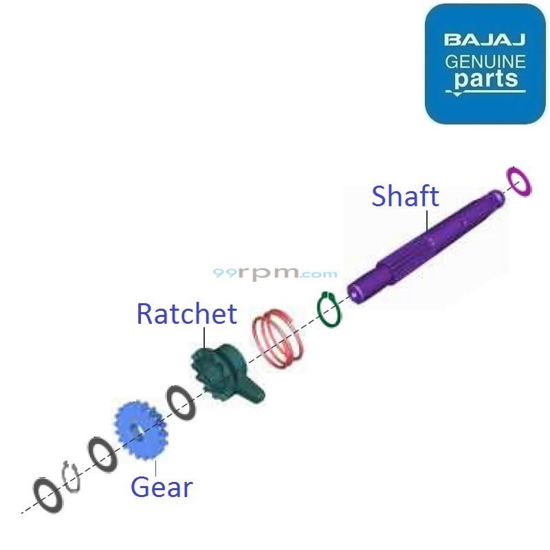 Bajaj Discover 110 BS4 (2018-20): Kick Starter