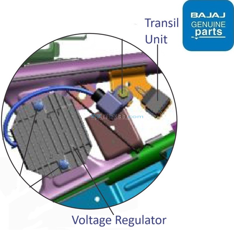 Bajaj Pulsar NS160 (USD Fork, 2023-2024): Voltage Regulator