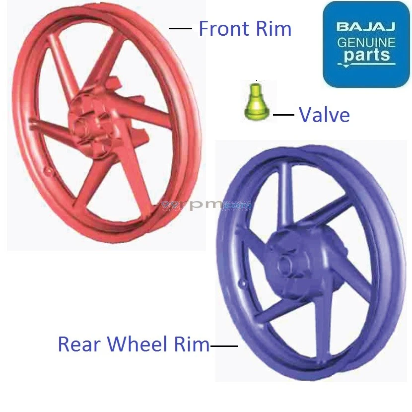 Bajaj Pulsar 150 Twin Disc UG5 BS4 : Wheel Rim