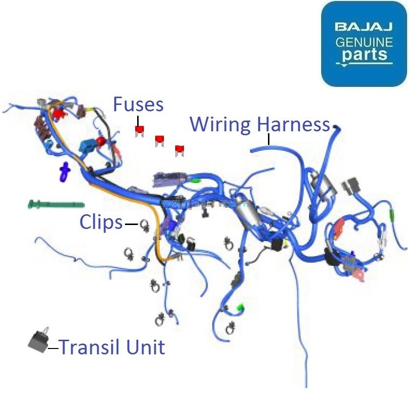 Bajaj Pulsar N250 (Single ABS, 2021-23): Wiring Harness