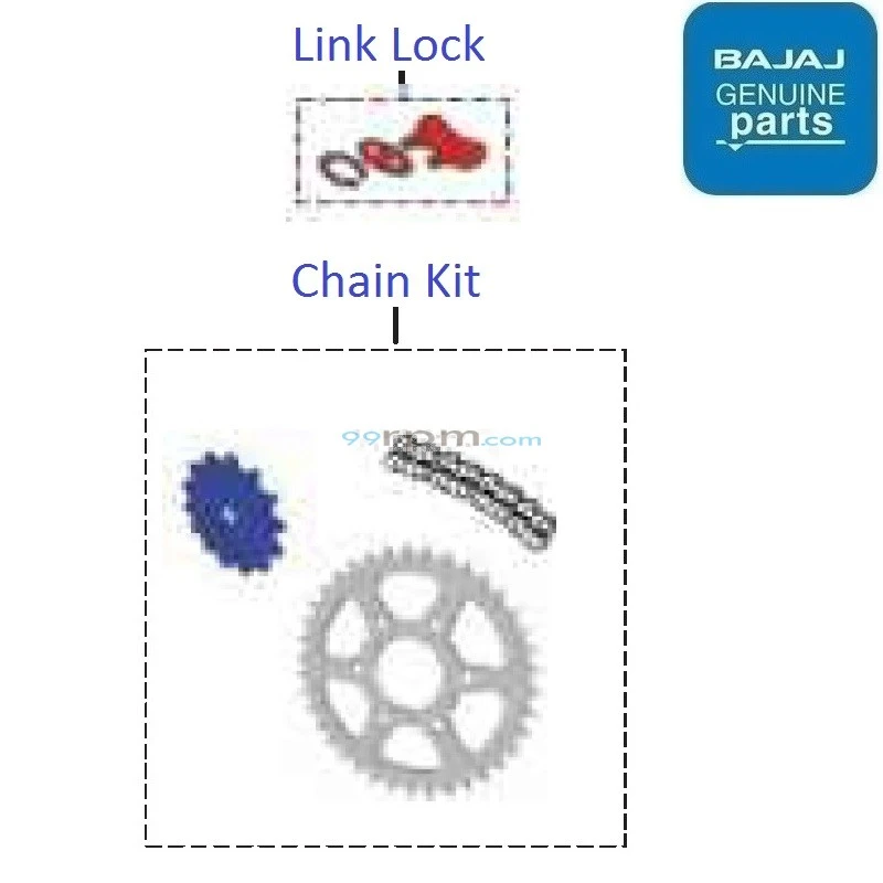 Bajaj Pulsar P150 (Single Disc, 2022-23): Drive Chain Kit