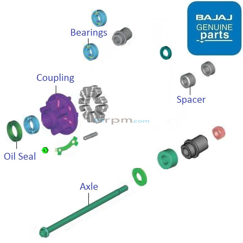 Bajaj Pulsar RS200 BS4 DTSi: Rear Axle