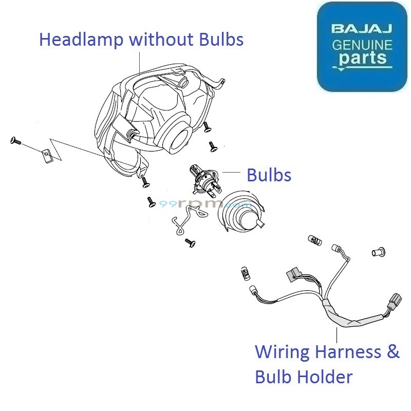 Bajaj XCD 135: Headlamp