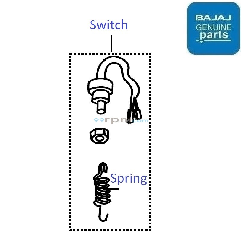 Bajaj XCD 135: Rear Brake Light Switch